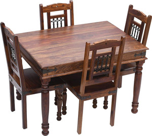 Wakefit Solid Wood 4 Seater Dining Set Price in India - Buy Wakefit ...