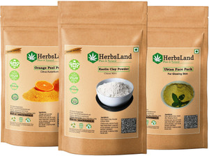HerbsLand 100% Premium Natural Chinni Mitti (Kaolin Clay) Powder, Ubtan ...