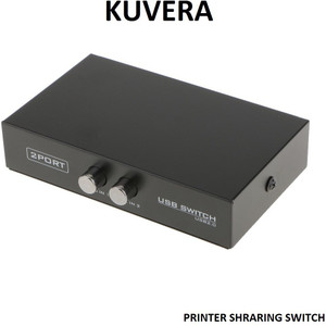 KUVERA 2 Port USB 2.0 Printer Switch, 2 Port USB 2.0 Printer/Scanner ...