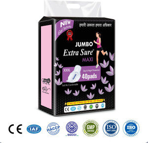 Extra Sure MAXI CARE JUMBO XXXL COTTONY SOFT,SLIM & COMFORT WITH LONG ...