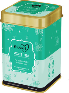 oraah PCOS, PCOD Spearmint Green Tea with Ayurvedic Herbs and ...