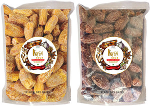 Kush Gold Yellow & Black Sukha Kharak (Chuara Dry Fruits) Dry Dates ...