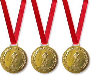 Be Win Running Gold Medal With Best Quality Satin Tag/Ribbon For ...