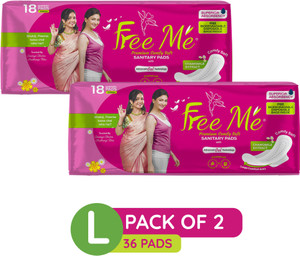 Free Me Premium Comfy Soft L-36 Sanitary Napkin|Disposal Cover with ...