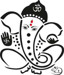 my celebrat 76.2 cm Ganpati Bappa Self Adhesive Sticker Price in India ...