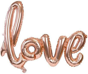 Flipkart.com | SURPRISE SUTRA Solid LOVE FOIL BALLOONS Type : Cursive ...