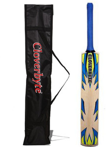CLOVERBYTE Cricket Kit Combo Of Full Size Wooden Cricket Bat With Cover ...