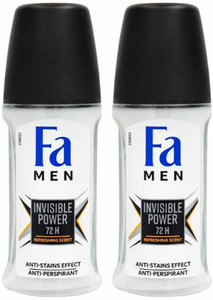 FA Men Invisible Power Deodorant Roll On (Pack Of 2) - 50ml Deodorant ...