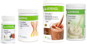 HERBALIFE FORMULA-1 NUTRITION BANANA CRAMAL FLAVOR SHAKE MIX-500 GRAM ...
