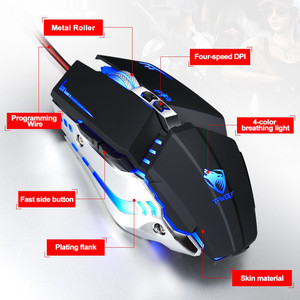 VIBOTON T-WOLF V7 Wired Gaming Mouse Macro Programming Mouse ,7 Buttons ...