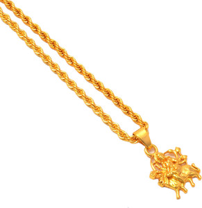 Jewar Mandi JewarHaat Maa Durga Shero Wali Mata Ji Gold Plated Pendant ...