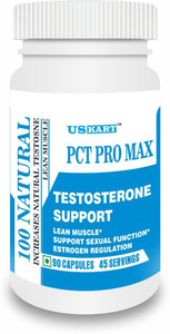 US KART PCT Pro Post Cycle Therapy 90 Capsule Max Testosterone Support ...