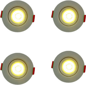 D'Mak D'mak LED COB/Spot Light/Button Light (Warm White) Round pack of ...
