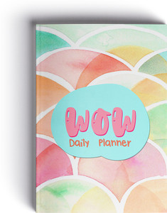 Doodle Monk WOW– Undated Daily Planner for 1 Month – A5 Planner- Goals ...