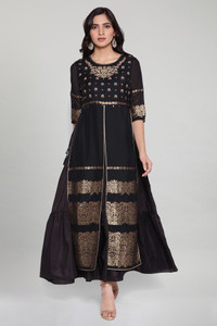 WISHFUL by W Women Maxi Black Dress - Buy WISHFUL by W Women Maxi Black ...