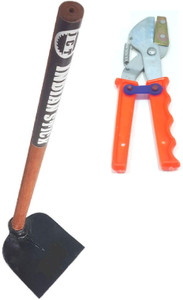 JCT SPADE WITH WOODEN HANDLE 70CM AND GARDEN SCISSOR Garden Tool Kit ...