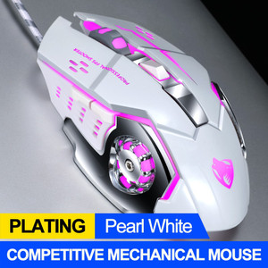 VIBOTON T-WOLF V6 USB Interface 6-Buttons 3200 DPI Wired Mouse Gaming ...