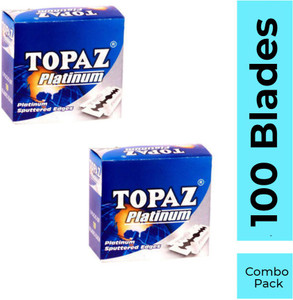 TOPAZ Platinum Double Edges Shaving Blades For Men Combo Pack - Price ...