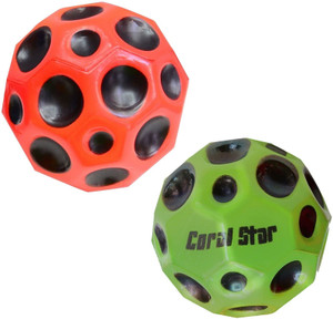 WISHKEY Super Bouncy Soft Rubber Anti Stress Moon Ball for Children ...