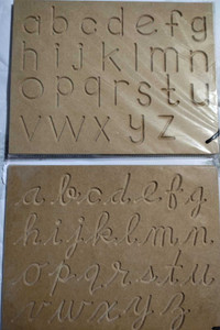 Soaring BCD Cursive Alphabet Writing Practice Wooden Boards - Cursive ...