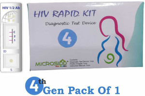 MICROSIDD 4th Generation Hiv rapid test kit for Men & Women (Pack of 1 ...