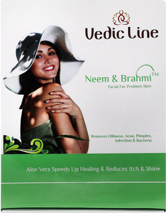 Vedic Line Neem & Brahmi Facial Kit For Acne Prone Skin - Price in ...
