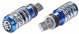 Cm Treder Spring Style Blue Metal Motorcycle Footrest / Footpeg Bike ...