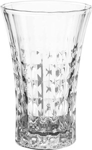 TREO (Pack of 6) Bell Quartz 265 ml Water Glasses Glass Set Water/Juice ...