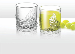 TREO (Pack of 6) Valley 225 ml Glasses Glass Set Water/Juice Glass ...
