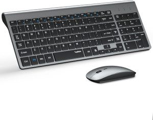 Topmate KM9000GB Wireless Keyboard and Mouse Wireless Standard Laptop ...