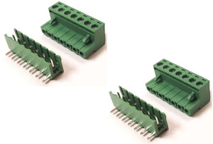ERHIndia (Pack of 2) Pitch Right Angle Screw Terminal Block Male Female ...