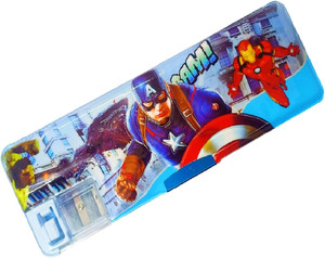 Flipkart.com | IndusBay Captain America Magnetic Art Plastic Pencil Box ...
