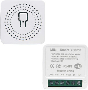 Auslese Mini smart relay WiFi switch, 16A 1 Gang DIY Smart Light Switch ...