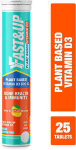 FAST&UP Vitamin D3 Plant Based 600IU – Supports Bone Health – Boosts ...