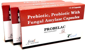 Knoll Probelac Prebiotic, Probiotic With Fungal Amylase Capsules non ...