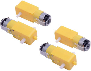 Robotronics BO Motor TT Geared Motor for Smart Car Robot Yellow Dual ...