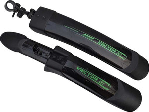 Vector 91 91 WIDER BICYCLE MUDGUARD PAIR Clip-on Front & Rear Fender ...
