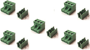 ERHIndia (Pack of 5) 5085 Plug In Type Screw Terminal Connector - 3 Pin ...