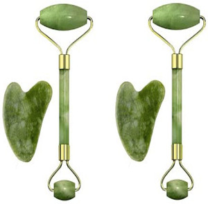 SEAHAVEN Flawless Zade Roller with Stone Marble Jade roller Face ...