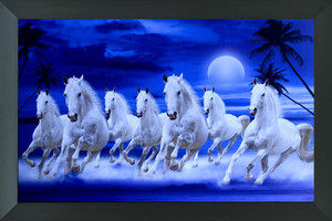 FRIZZY ARTS seven horse|photo|paintings Digital Reprint 12 inch x 18 ...