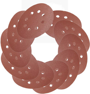 DUMDAAR 10 Pcs 7inch Sand Paper Size P120 (120 Grit) Round Sand Paper ...