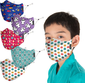 PRIVIU Kids Mask 3 to 8 Years, Face Mask for Kids Boys & Girls, 4 ...
