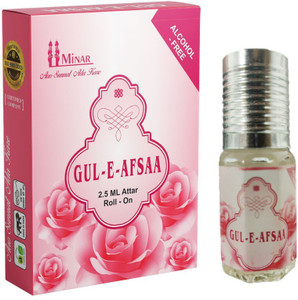 Minar Gulab Attar ettar itar For Pooja Rose Perfume Alcohol Free 2.5 ML ...