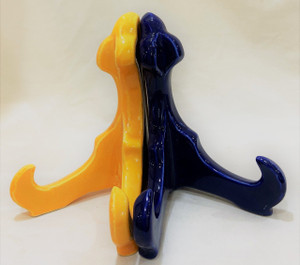 Your Local Store Yellow Blue Color Ceramic Plate Stand Set Of 2 Tray ...