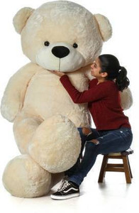 Lovehug Stuffed Spongy Teddy Bear valentine/Birthday Gift 5 Feet (Pink ...
