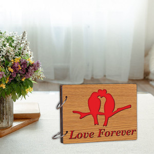 RIPEGO Natural Wood Elegance Handcrafted Wooden Photo Album for ...