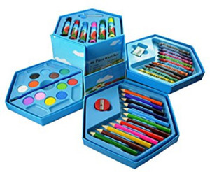 BASICS 21 46pc Art & Craft Color Kit Toy Set for Kids (3+ Years) (Pack ...