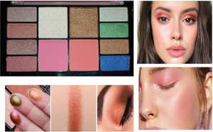 NADJA All in One Makeup Kit 8 Color Eyeshadow & 2 Blusher & 2 ...