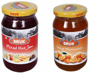 DRUK MIXED FRUIT JAM + ORANGE MARMALADE Price in India - Buy DRUK MIXED ...