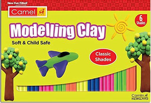 Camel Modelling Clay 50g 6 Shades Pack of 6 Art Clay Price in India ...